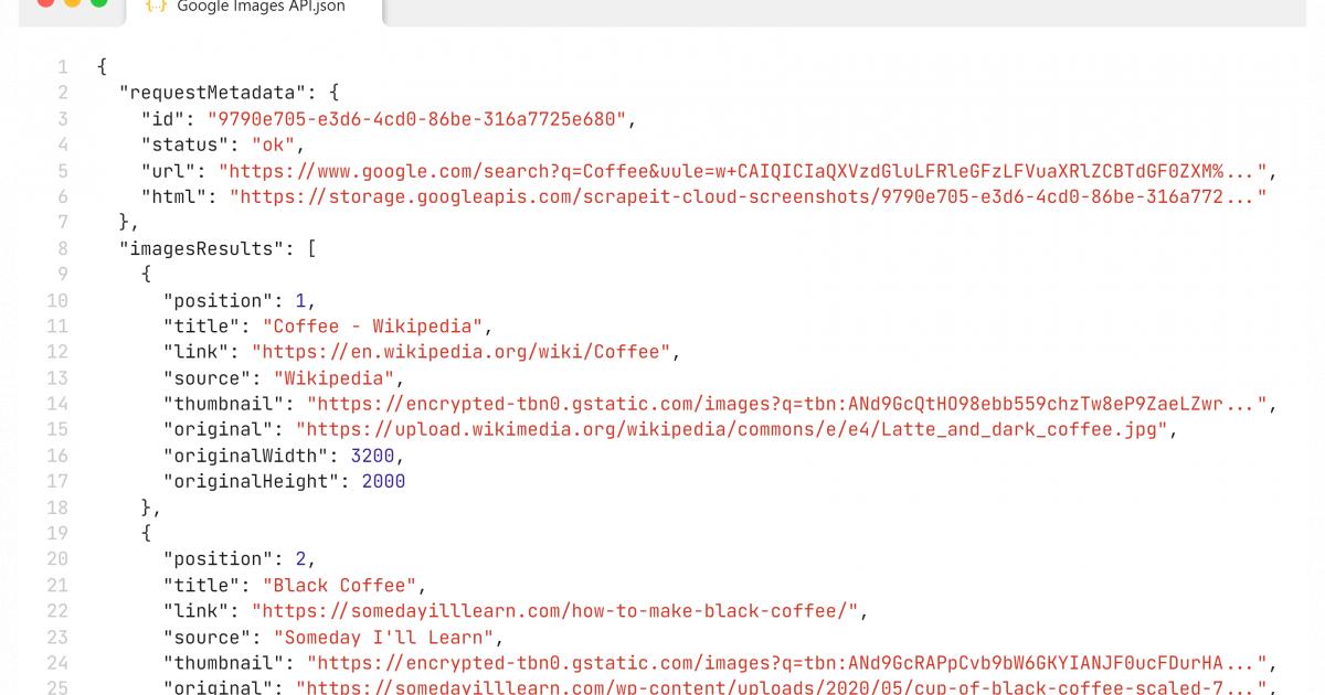 Google Images Results API | HasData