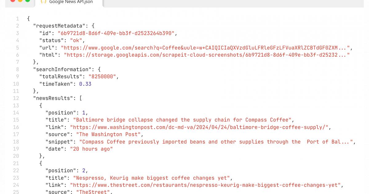 Google News API | HasData