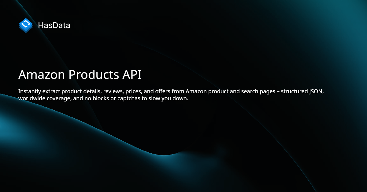 Amazon Products API | HasData